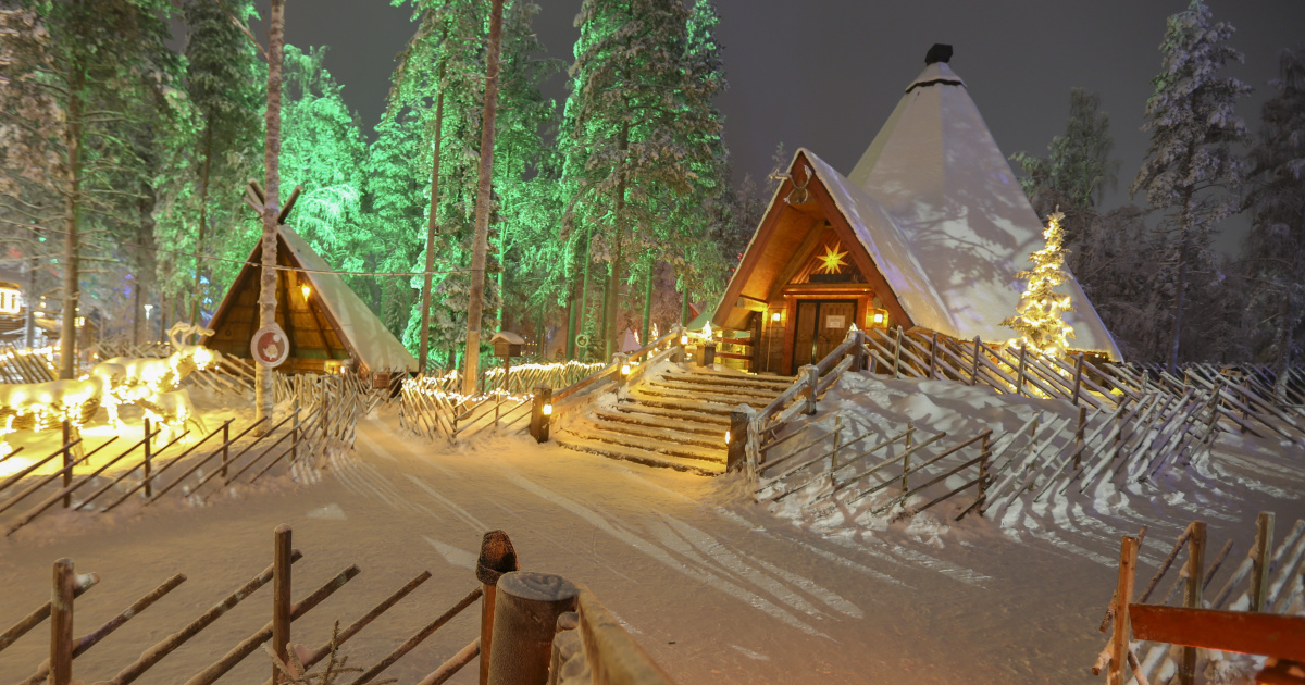 Rovaniemi: Oficiální sídlo Santa Clause, kde se nachází jeho srub ...